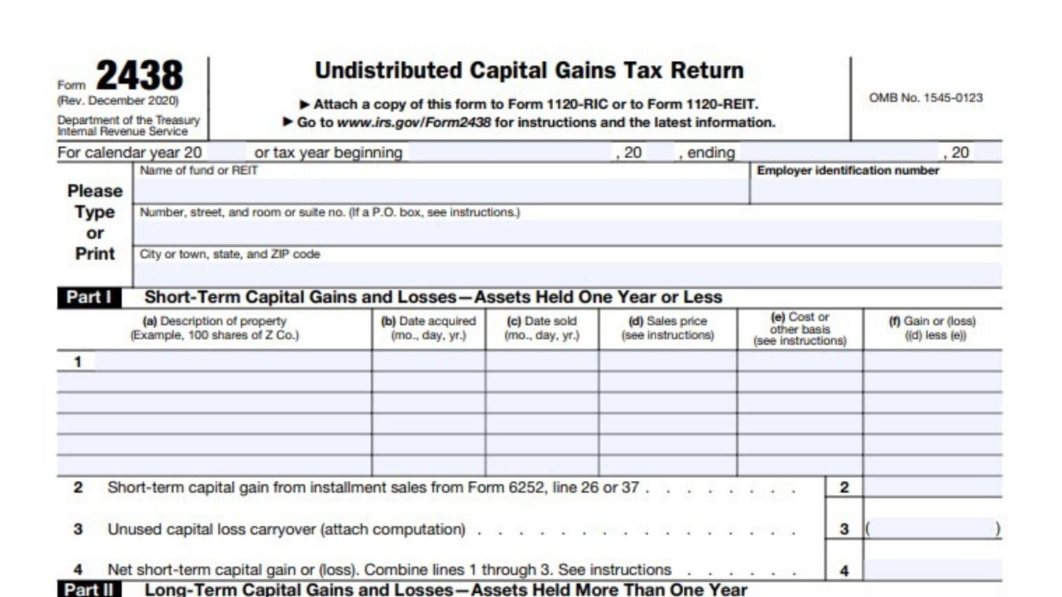 Form 2438 Instructions 2025 - 2026