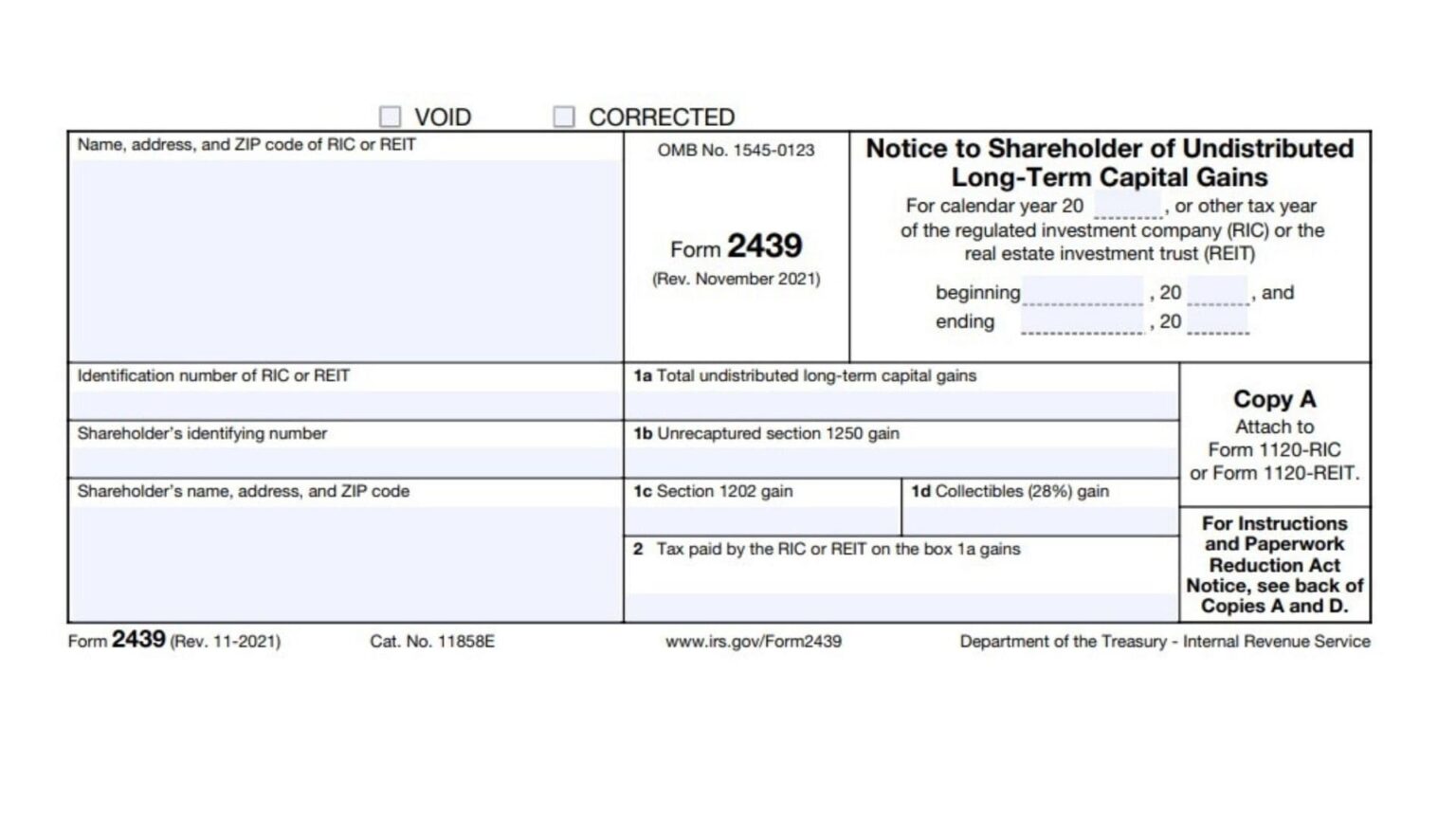 Form 2439 Instructions 2025 - 2026