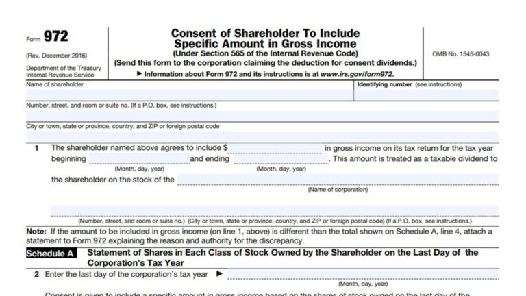 Form 972 Instructions 2025 - 2026