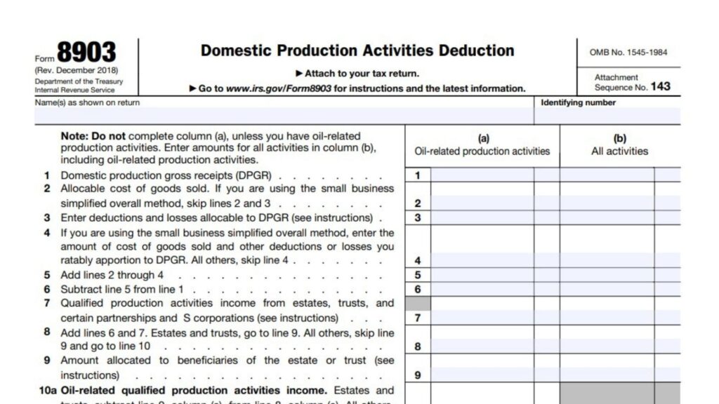 Business Tax Forms - Tax Instructions