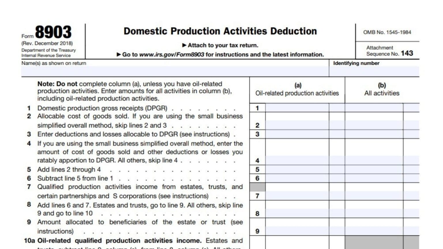 Business Tax Forms - Tax Instructions