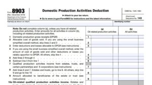 Form 8903 Instructions 2025 - 2026