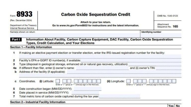 Form 8933 Instructions 2025 - 2026