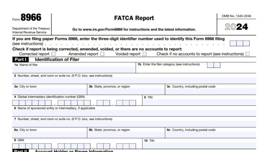 Form 8966 Instructions 2024 - 2025