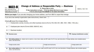 Form 8822-B Instructions 2025 - 2026