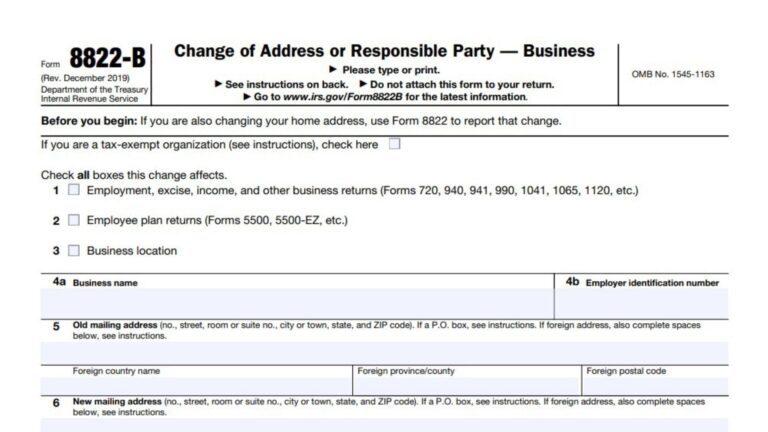 Form 8822-B Instructions 2025 - 2026
