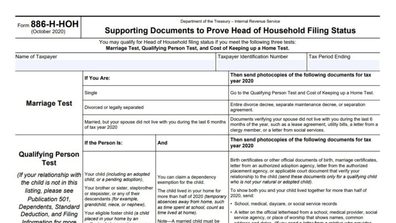 Form 886-H-HOH Instructions 2025 - 2026