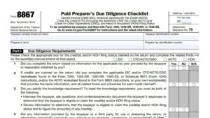 Form 8867 Instructions 2025 - 2026