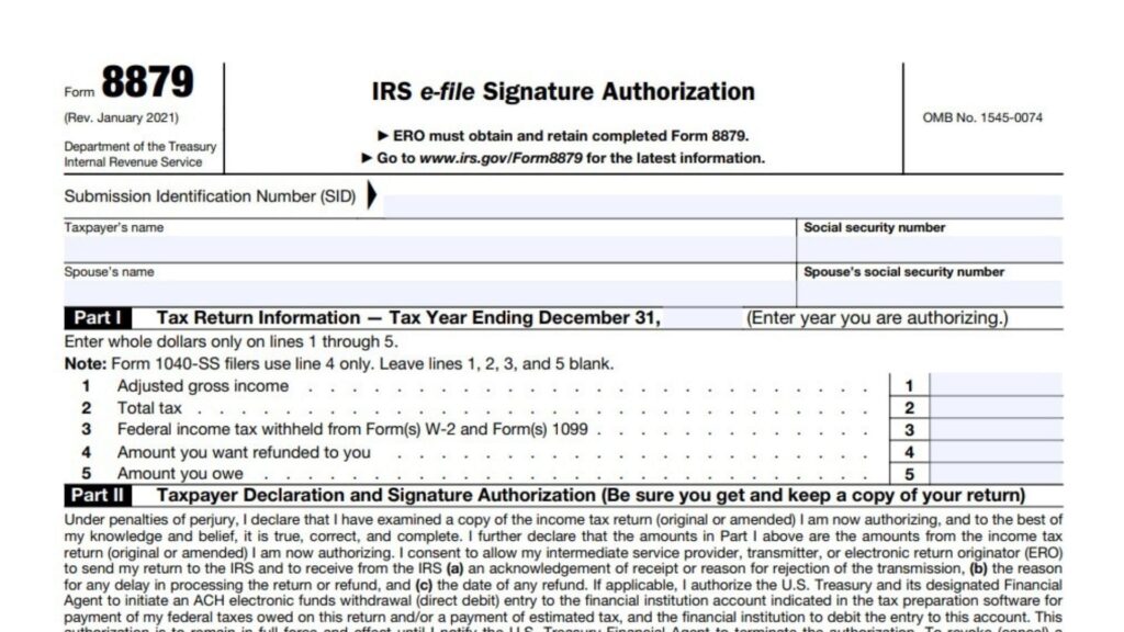 Form 8879 Instructions 2025 - 2026