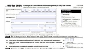 Form 940 Instructions 2025 - 2026
