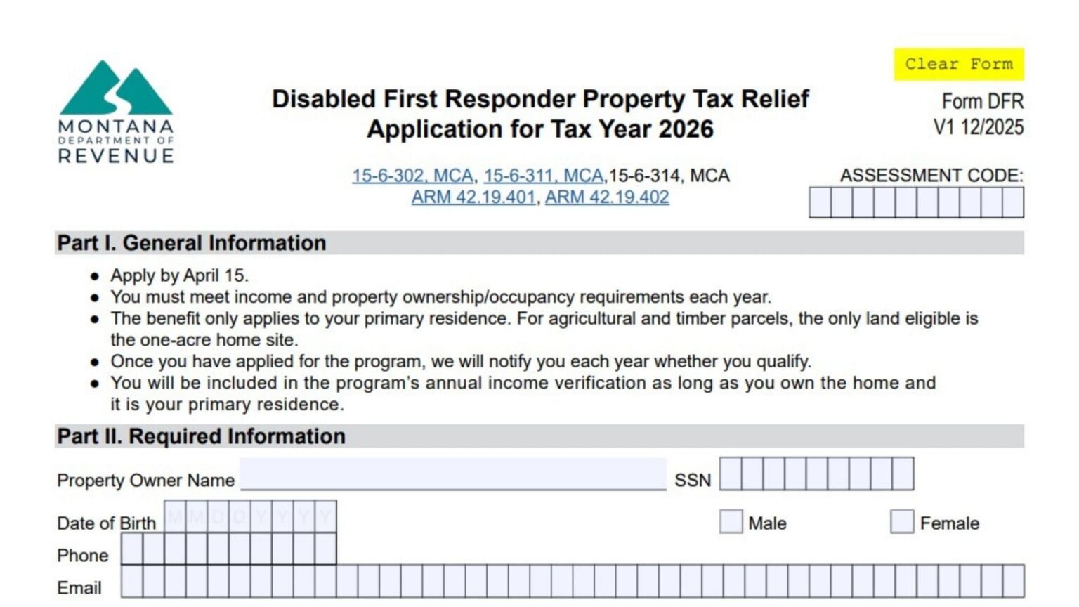 Individual Taxpayer Forms - Tax Instructions